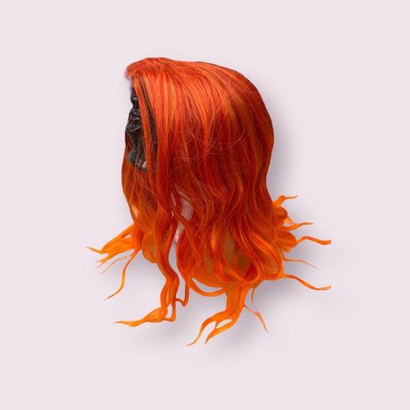 Hair | Ombr Orangeyellow Adult Wig To Shoulders For Costume Or Cosplay ...